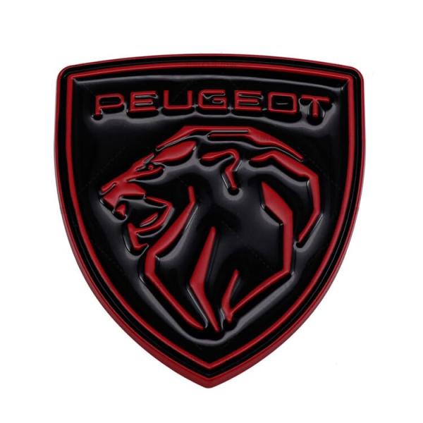 商品名:  KJTYSDM Car Emblems for Peugeot 107 308 306 106 206 208 307 407 3008 207, Car Front and Rear Hood Trunk Grille 3D ...