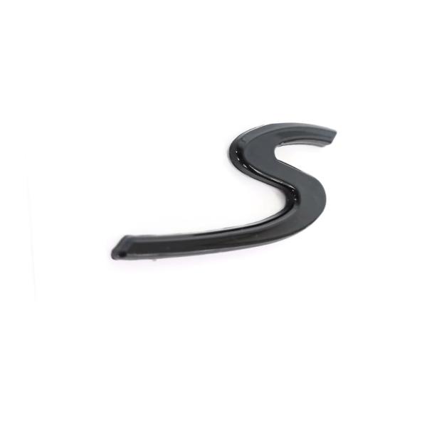 商品名:  RC Trading Gloss Black S Emblem Badge Insignia Logo Letter Compatible for Porsche 911 Carrera 991 Panamera Boxster...