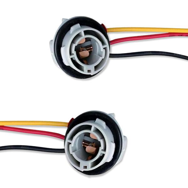 商品名:  Vowbrew Pack-2 Car 1157 LED Bulb Socket Wire Connector, BAY15D 180 Degree Brake Light Socket Wiring Harness, Water...