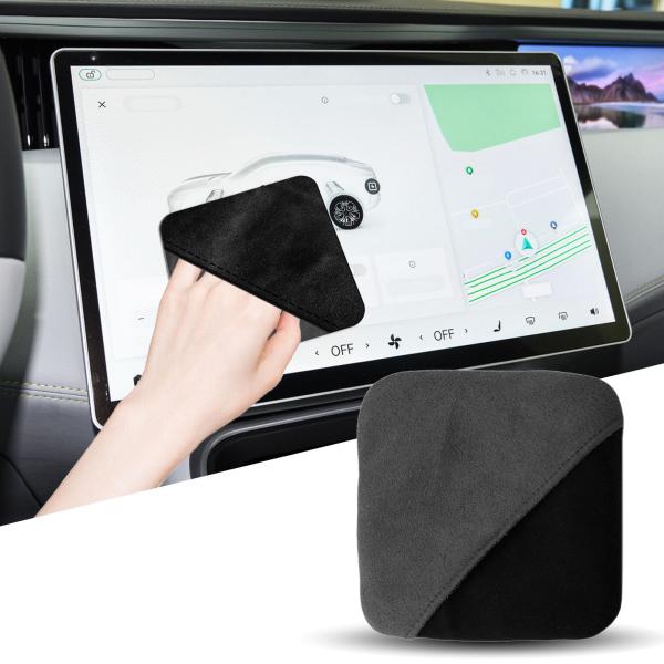 商品名: qboonpt 車用タッチスクリーンクリーニングクロス、4.13インチ×4.13インチ 正方形 マイクロファイバー カーダッシュボード 電子ディスプレイクリーナー 車内カーアクセサリー 車 携帯電話 コンピューター パッドディスプ...