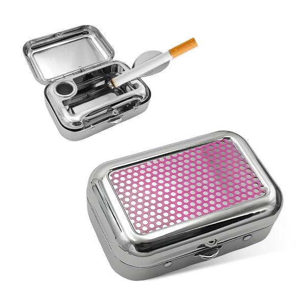 商品名: Yourkar ポータブル灰皿 ステンレススチール機内持ち込みミニ灰皿 防風蓋付き ポータブル防水 クリエイティブポケット灰皿 アウトドアカー用 ユニバーサルカーアクセサリー (パープル) Yourkar Portable Ash...