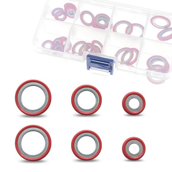 商品名:  icykale Pack-30 Car Air Conditioning Compressor Repair Gasket, Air Conditioning Leakproof Seal O-ring, 3 Specifica...