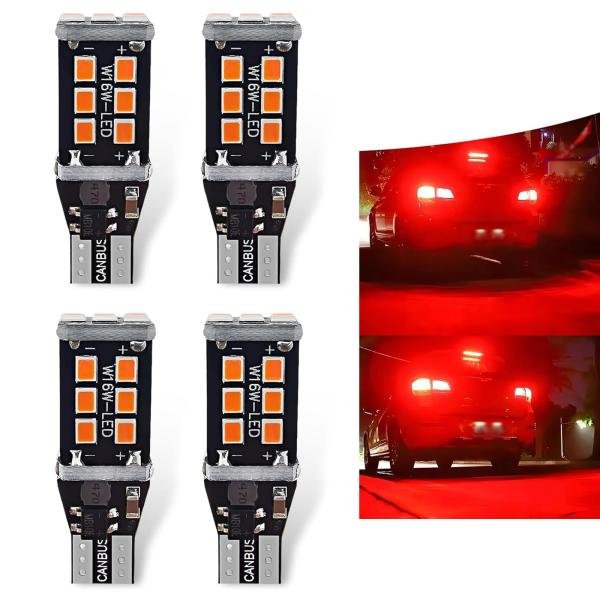 商品名:  PenFot 4 PCS T15 Automotive LED Canbus Error-free Decode Reverse Light, 2835-15SMD 6000K Fast Cooling Instant Star...
