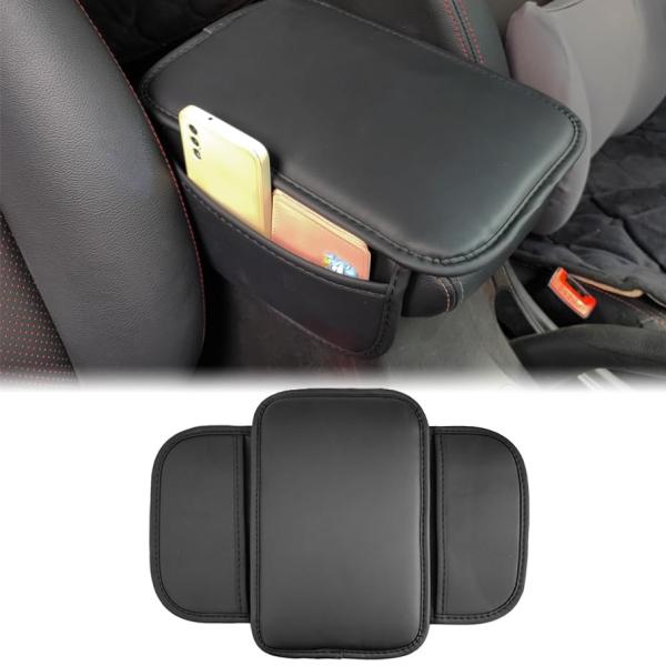 商品名:  Car Center Console Cover, Leather Center Console Protector with Storage Pocket, Universal Auto Interior Armrest Pa...