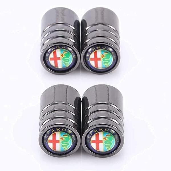 商品名:  HUKECAR Car Wheel Tyre Valve for Alfa Romeo Giulia Stelvio Anti-Rust Car Wheel Tire Valve Stem Cover Air Tire Valv...