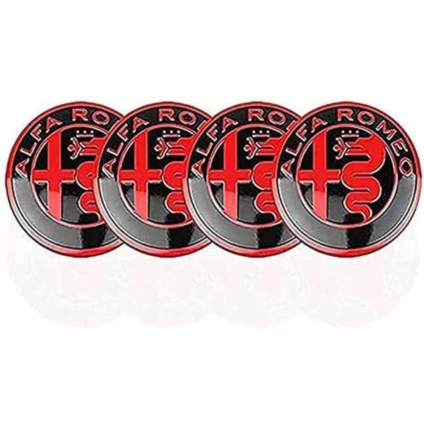 商品名:  4 Pcs Car Hub Centre Caps for Alfa Romeo Mito 147 Giulietta Spider Stelvio 50MM, Wheel Hub Caps, Hub Center Cover,...
