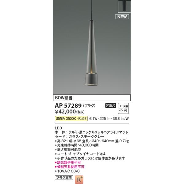 AP57289 畳数設定無し 取付設定なし・その他 配線ダクト用 おしゃれ スタイリッシュ モダン　シック