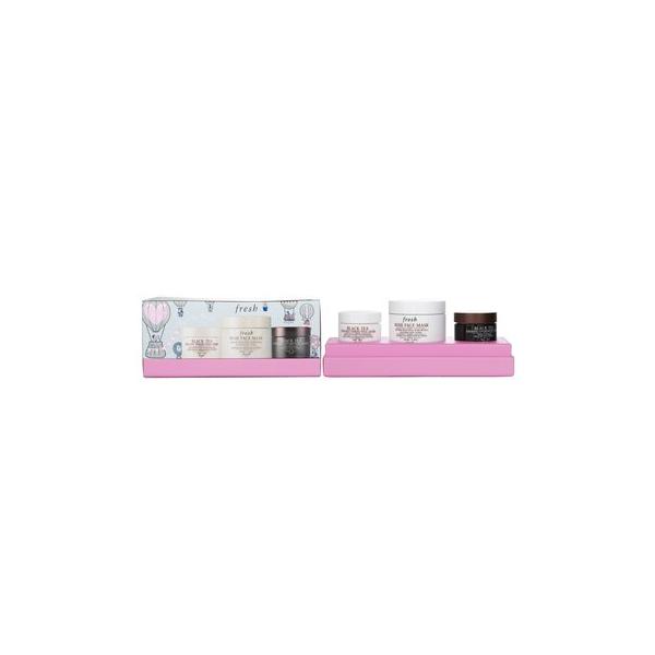 【海外発送商品】Face Mask Set:  1x Rose Face Mask - 100ml/3.3oz  1x Black Tea Firming Overnight Mask - 30ml/1oz  1x Black Tea In...