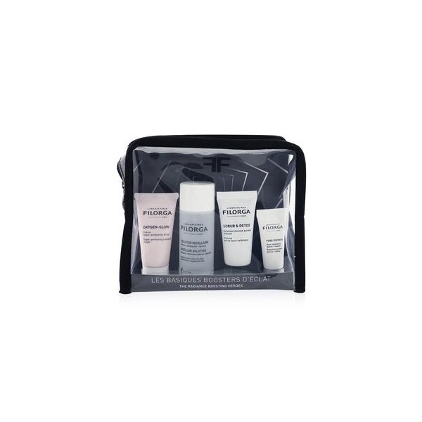 【海外発送商品】The Radiance Boosting Heroes Set:  1x Oxygen-Glow Super-Perfecting Radiance Cream - 15ml/0.5oz  1x Micellar Solu...