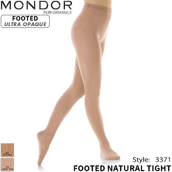 MONDOR（モンドール）タイツ 3371 -FOOTED NATURAL TIGHT[練習用]外側には耐久性の高いナイロン、内側には柔らかく快適なコーマコットンを使用。練習用として丈夫に作られており、保温性・耐久性に定評があります。タイプ...