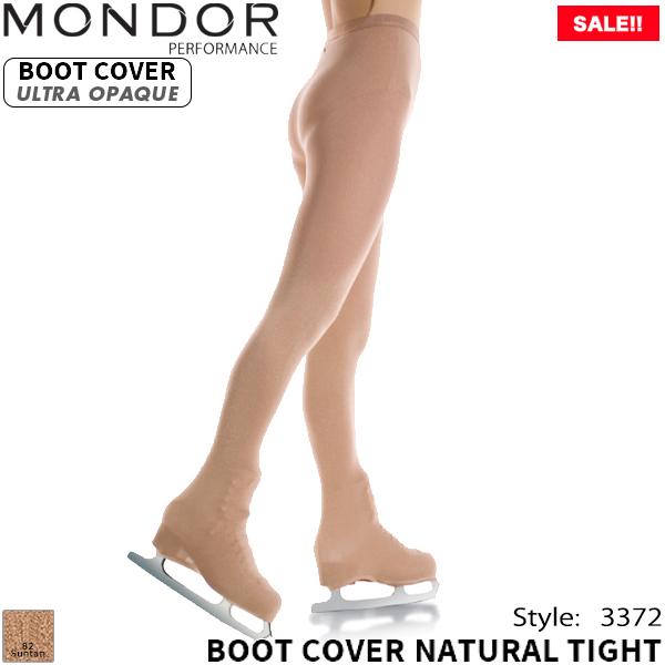 MONDOR（モンドール）タイツ 3372 Boot cover Natural satiny figure skating tights【SALE!!】数に限りがございます。売り切れの場合はご容赦ください。[練習用]外側には耐久性の高いナ...