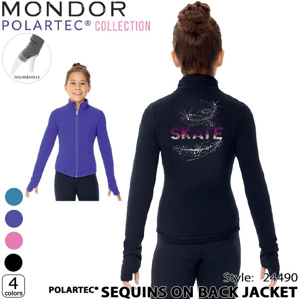 MONDOR（モンドール）ジャケット 24490 -POLARTEC SEQUINS ON BACK JACKET（24490 ポーラテック スパンコール ジャケット）素材：Polyester 53% , Nylon 38% , Lycra...