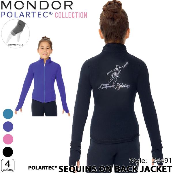 MONDOR（モンドール）ジャケット 24491 -POLARTEC SEQUINS ON BACK JACKET（24491ポーラテック スパンコール ジャケット）素材：Polyester 53% , Nylon 38% , Lycra ...