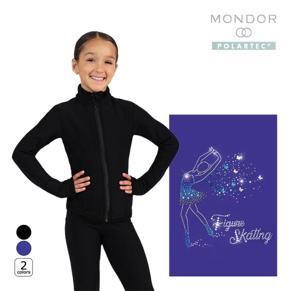 MONDOR（モンドール）ジャケット 24494 -POLARTEC SEQUINS ON BACK JACKET（24494ポーラテック スパンコール ジャケット）素材：Polyester 53% , Nylon 38% , Lycra ...
