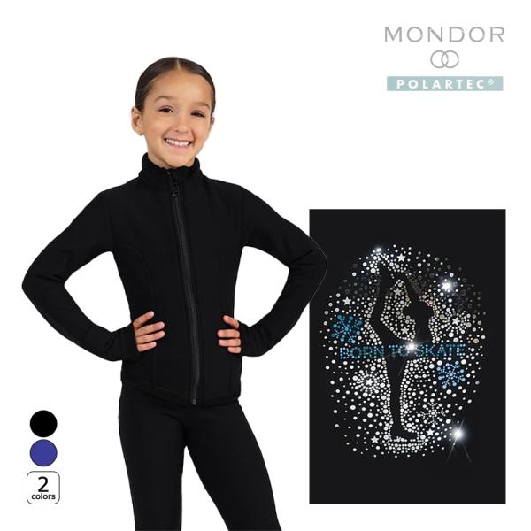 MONDOR（モンドール）ジャケット 24496 -POLARTEC SEQUINS ON BACK JACKET（24496ポーラテック スパンコール ジャケット）素材：Polyester 53% , Nylon 38% , Lycra ...