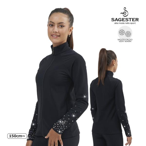 SAGESTER（サジェスター）ジャケット 281 レディースStarry Night Thermal Jacket大粒のオーロラストーンが輝く暖かいスケートジャケット。速乾性・保温性のある中空繊維のサーマル素材を使用。優れた断熱性、高い通...
