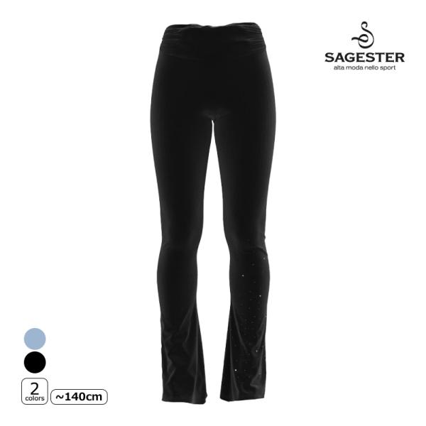 SAGESTER（サジェスター）パンツ 417Velvet Dream’ leggings featuring a flared cut素材：ベルベット(ナイロン85％、ポリウレタン15％)生産国：イタリア検索ワード：フィギュアスケート、ウ...