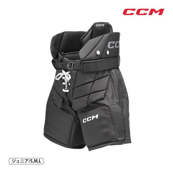 CCM (シーシーエム)GKパンツ F5 ジュニア成長期のジュニアゴーリーに必要なプロテクション性能と動きやすさを両立したモデルです。柔軟性の高い構造とクッション性に優れたライナーを採用し、プレー中の負担を軽減します。また、サイズ調整のしや...