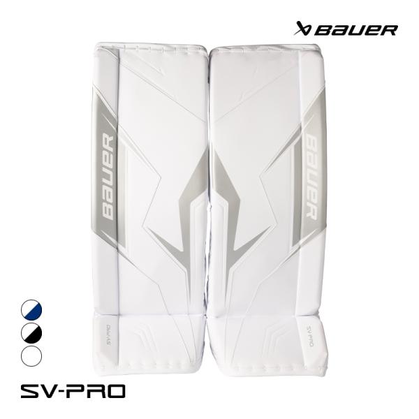 BAUER (バウアー)GKパッド S25 SV-PRO シニア アイスホッケー素材：トラディショナル カットソーレザーコアインサート：薄型 VAPOR コンストラクションCURV強化サイライズフレックスプロファイル：膝上・膝下 フレックス...
