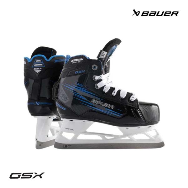 BAUER (バウアー)GKスケート S24 GSX ジュニア◆BAUER 2026-2027モデル◆BAUER GSX ゴーリースケートは、快適さと扱いやすさを重視したゴーリー向けスケートです。柔らかさと深めのフィット感が特徴的なブーツ設...