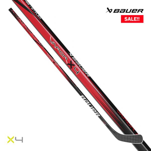 BAUER（バウアー）ワンピーススティック S23 ベイパー X4 SR【SALE!!】数に限りがございます。売り切れの場合はご容赦ください。フレックス：70、77長さ：60インチ（約152cm）キックポイント：ローキックポイントシャフト：...