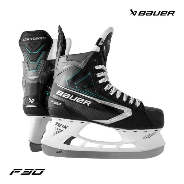 BAUER（バウアー）スケート靴 S26 SUPREME F30 SR靴幅：EEオーブンフィッティング：○アッパー：3D形状 DIGI COMP PROファイバーコンポジットライナー：疎水性マイクロファイバーライナーアンクルパッド：AERO...