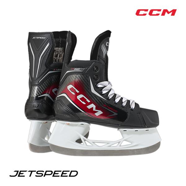 CCM（シーシーエム）スケート靴 ジェットスピード FT860 JR靴幅：REGULARオーブンフィッティング：○アッパー：ツーピース構造ブーツアンクルパッド：ADPTメモリーフォームベロ：レースバイトプロテクション搭載7mmフェルトタン中...