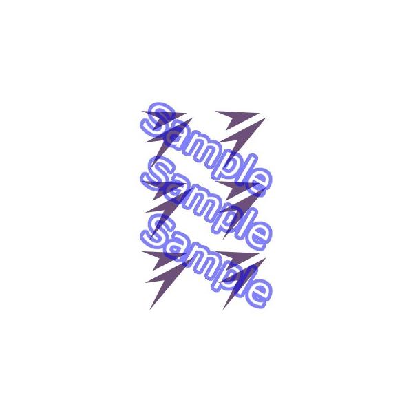 【セット内容】タトゥーシール／練習用ミニシール／説明書マクロスΔ　ザオ・ユッシラ　コスプレ用タトゥーシールシートサイズ：A6寸法： 縦3.5cm x 横4cm使用回数：約6回分