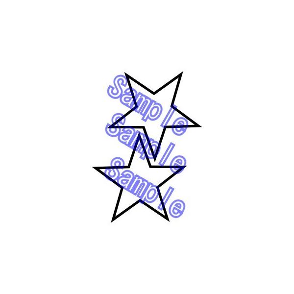 【セット内容】タトゥーシール／練習用ミニシール／説明書ソウルイーター　ブラックスター　コスプレ用タトゥーシールシートサイズ：A6寸法：約8cm x 約8cm使用回数：2回