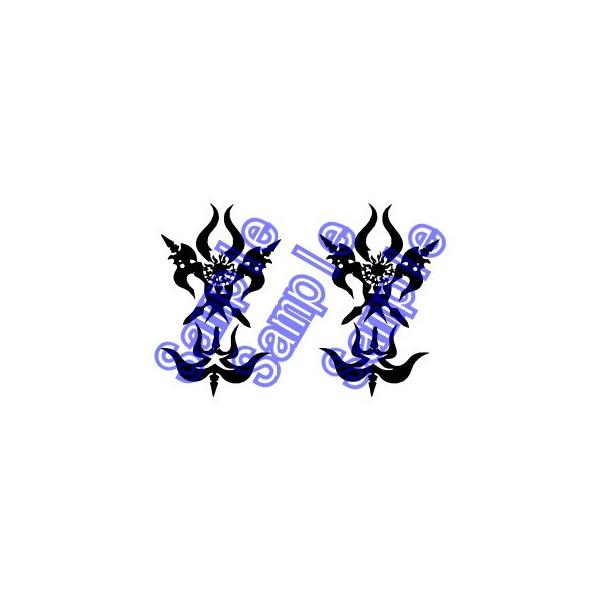 【セット内容】タトゥーシール／練習用ミニシール／説明書Lamento　ラメント　コノエ　コスプレ用タトゥシール（憤怒のみ）寸法：約18cm x 約11cm x 2使用回数：2回分