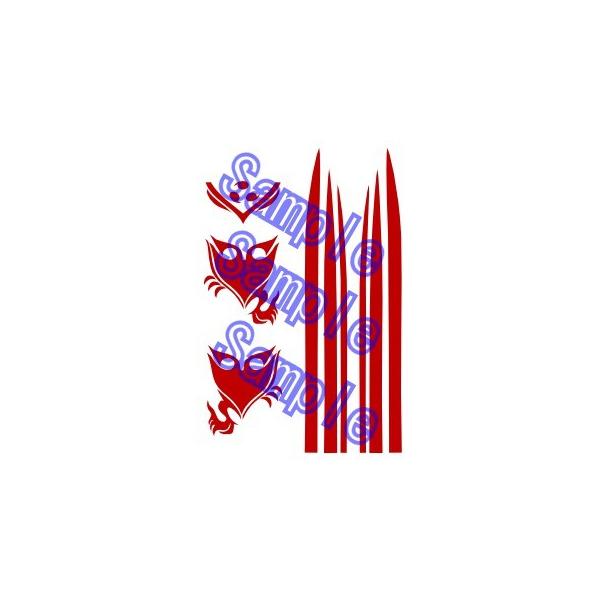 【セット内容】タトゥーシール／練習用ミニシール／説明書緋色の欠片　狐邑祐一　コスプレ用タトゥーシールシートサイズ：A4額部分寸法：約4cm x 約7cm使用回数：1回分頬-首部分寸法：約28cm x 約4cm x 2使用回数：1回分手部分寸...