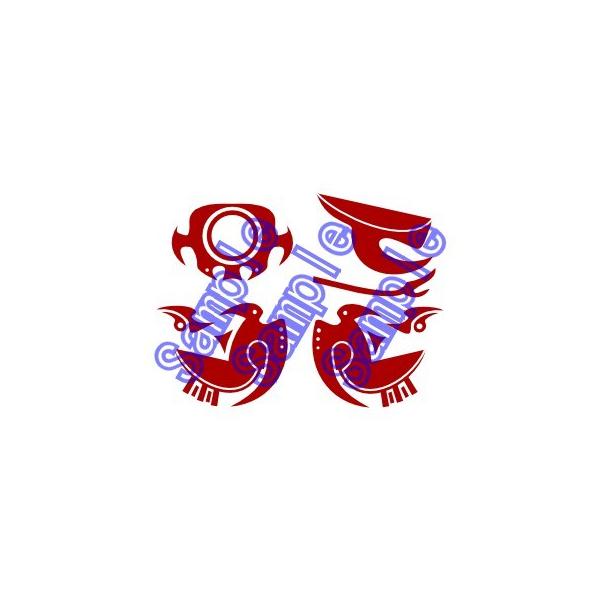 【セット内容】タトゥーシール／練習用ミニシール／説明書緋色の欠片　鴉取真弘　コスプレ用タトゥーシールシートサイズ：A5額部分寸法：約4.5cm x 約7cm使用回数：1回分頬部分寸法：約6cm x 約7cm使用回数：1回分手部分寸法：約6c...