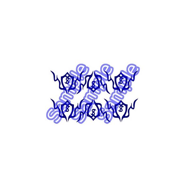 【セット内容】タトゥーシール／練習用ミニシール／説明書緋色の欠片　おさき狐（おーちゃん）　コスプレ用タトゥーシールシートサイズ：A5寸法：約5cm x 約7cm使用回数：6回分