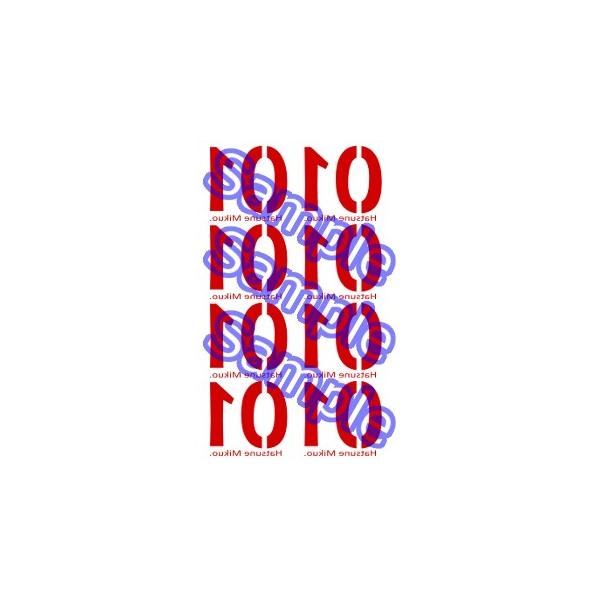 【セット内容】タトゥーシール／練習用ミニシール／説明書VOCALOID亜種　ボーカロイド亜種　初音ミクオ　コスプレ用タトゥーシールシートサイズ：A5寸法：約5cm x 約5cm使用回数：8回分