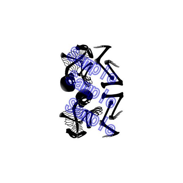 【セット内容】タトゥーシール／練習用ミニシール／説明書ラッキードッグ１　バクシー・クリステンセン コスプレ用タトゥーシールシートサイズ：A4寸法：約24cm x 約18cm x 2（足連結時）左右反転されたデザインが2体となります。足部分は...