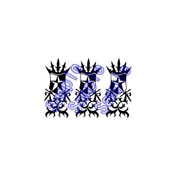 【セット内容】タトゥーシール／練習用ミニシール／説明書ブラックロックシュータービースト　コスプレ用タトゥーシールシートサイズ：A4背中部分：約19cm x 約8.5cm使用回数：3回分