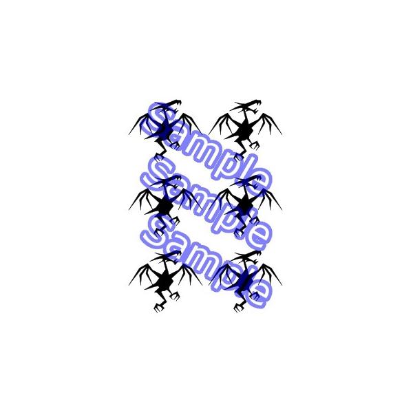 【セット内容】タトゥーシール／練習用ミニシール／説明書シャーマンキング　カンナ・ビスマルク　コスプレ用タトゥーシールシートサイズ：A4寸法：高さ約9.4cm x 幅約8cm使用回数：6回分