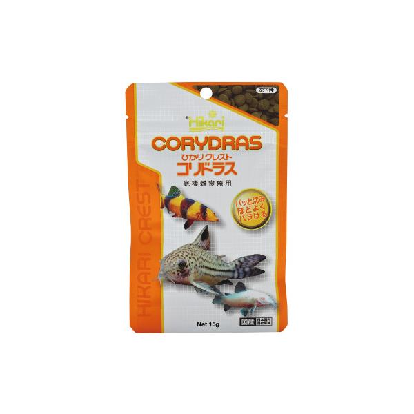特殊EP製法で配合した、溶けにくく、栄養価の高いボタン型フード従来、“水槽のお掃除屋さん”として特に餌を与えられることがなく、十分な栄養をとれないために健全な成長を妨げられがちだった、コリドラスのための専用飼料です。抜群の嗜好性コリドラスの...