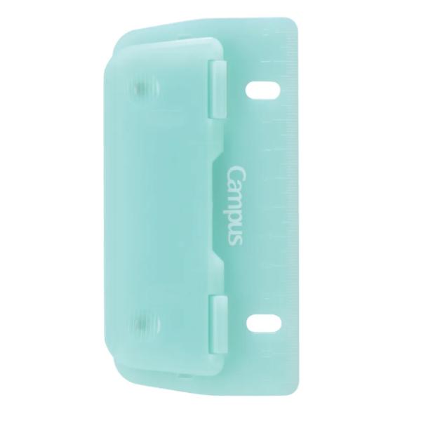 どこでもプリント整理！2穴バインダーと一緒に持ち運びができる薄型パンチ特徴Campusはノート中心のブランドから、学生の夢やチャレンジを応援するブランドへ前進します。薄型軽量なので持ち運びやすい2穴バインダーと一緒に綴じられる本体が半透明の...