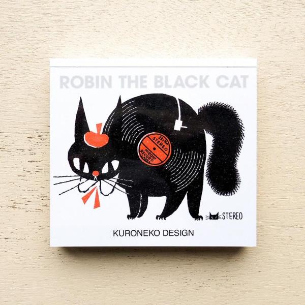 ポップでどこか懐かしいイラストが魅力的。黒ねこ意匠のかわいいブロックメモ。名古屋の二人組ユニット・黒ねこ意匠が手がける、おしゃれでキュートなブロックメモ。今回は音楽がモチーフ。バンドのボーカルは、まさかのろびんちゃん！？猫らしいやわらかな身...