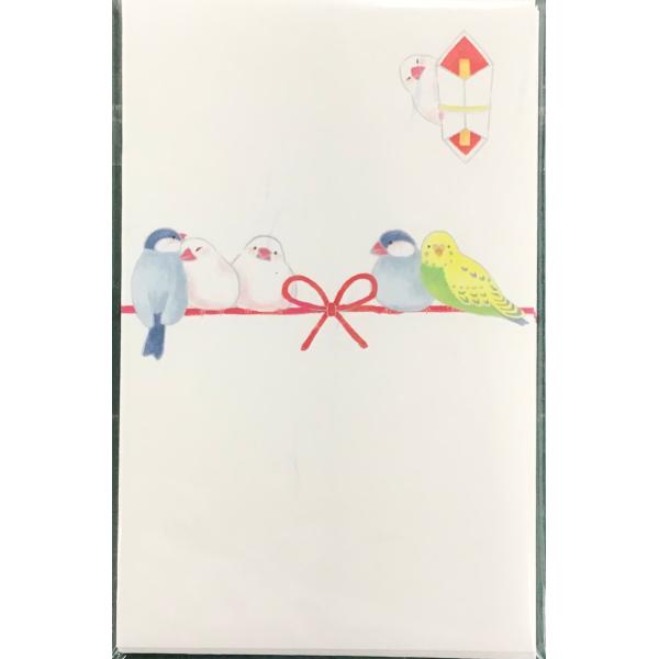 商品名/品番ぽち袋　文鳥　K200-62サイズ103×65mm内容5枚お年玉　お正月　お小遣い　プレゼント　ギフト　心づけ　チップ　お礼　お金　帰省　孫　子供　こども　里帰り