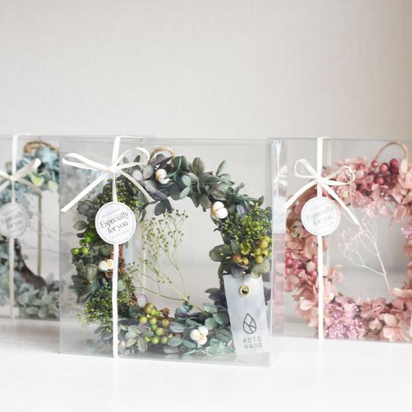 ★カラー★・ピンク・グリーン・ブルー★リースサイズ★・約１２cm★材料★・リース・あじさい・かすみ草★季節によって花材が多少違う場合もございますのでご了承下さい。リース/アジサイキット あじさい　花材　手作りギフト お返し プレゼント お礼...