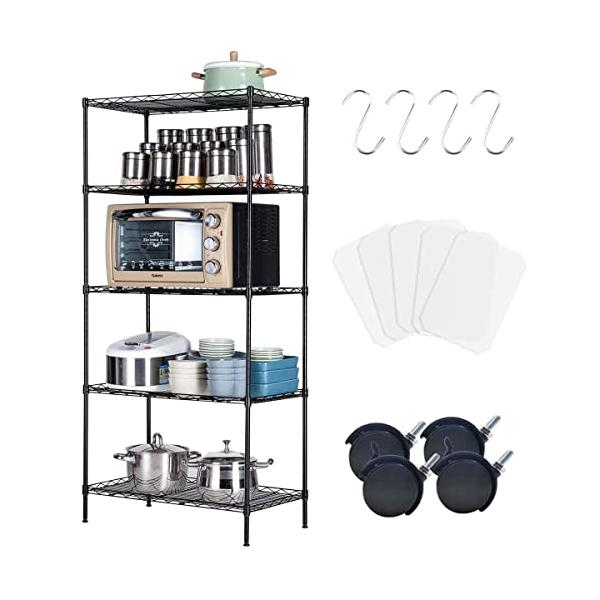 大容量ブラック/70*40*150cm/-・Color:ブラックSize:70*40*150cm・サイズ：幅70×奥行40×高さ150cm；カラー：ブラック、シルバー・棚の高さは自由に変えることができます。棚の位置は好みの高さに 収納するも...