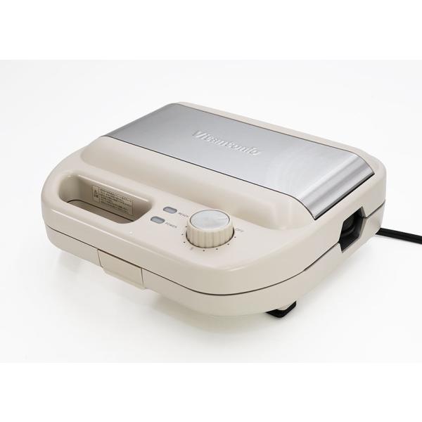 【商品名】ビタントニオ Vitantonio ワッフル＆ホットサンドベーカー VWH-600-I【商品説明】調理できる食パンの厚さ ［ ホットサンド ］・8枚切りの食パンが適しています。7枚切りより厚い食パンは本体に負荷がかかり、故障の原因...