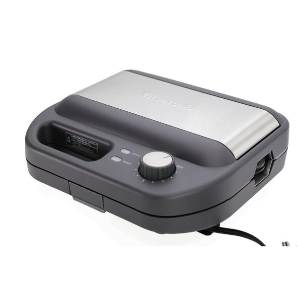 【商品名】ビタントニオ Vitantonio ワッフル＆ホットサンドベーカー VWH-600-K【商品説明】調理できる食パンの厚さ ［ ホットサンド ］・8枚切りの食パンが適しています。7枚切りより厚い食パンは本体に負荷がかかり、故障の原因...