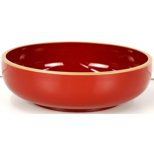 ◆サイズ　本体寸法：直径20×高さ5.8cm ◆仕様 　お祝い用菓子器　本体材質：樹脂製　朱塗装・縁取り金塗り（絵付き）　箱付き ◆特徴　おひな祭り用の菓子器です。　お祝いのお菓子を飾る時に使うと見栄えが良くなります。　※お菓子を飾る時に半...