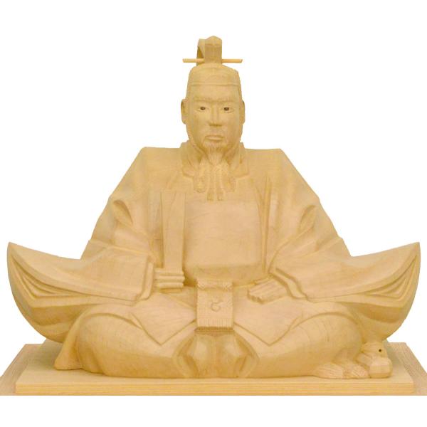 ◆仕様　本体：井波彫刻　　　『天神様』木彫（菅原道真公）　寸法：一尺一寸　材質：欅（けやき）　収納形態：桐箱◆略歴　作家：四代目　加茂 蕃山（かも ばんざん）　所属：日展特別会員・日展審査員　師：父　三代目　加茂蕃山　（現代の名工・卓越技能...