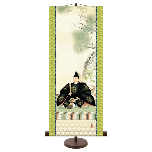 ◆サイズ　軸寸法：幅31×高さ70cm　スタンド付きサイズ：幅36×奥行き14×高さ87cm ◆仕様 　表装：京金襴表装　軸先：樹脂　収納形態：紙化粧箱◆樹脂製専用スタンド　組み立て式◆画伯　小野 洋舟（おの ようしゅう）　所属：岐阜　幸洋...