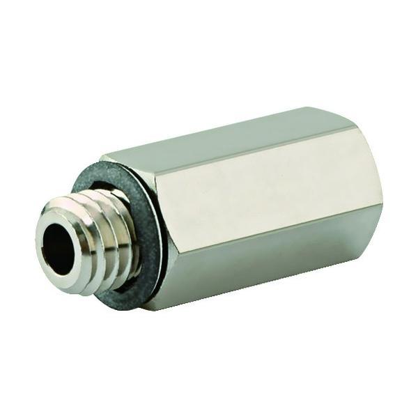 特長コンパクトな配管スペースです。小形・工具不要の着脱が可能です。用途ナイロンチューブを配管。仕様・規格 末尾X83：ガスケット材質ステンレス(SUS304)・ニトリルゴム(NBR)接続口径：M5×0.8適合チューブ外径(mm)：-名称：延...