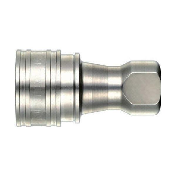 特長滑らかなプラグ先端部の形状によって、ソケットとの接続操作もよりスムーズに快適になりました。バルブのセンター自動復帰機能により、分離後のシール性能アップ。用途空気・ガス・油類の配管接続。仕様 使用温度範囲：-20〜80℃両路開閉型適応カプ...